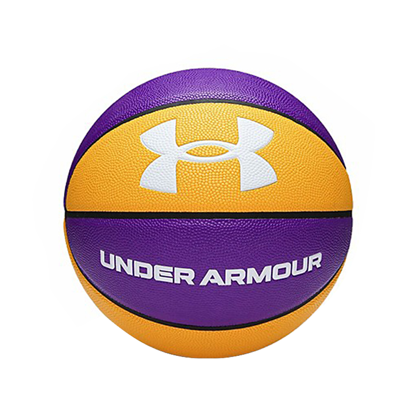 Баскетбольный мяч унисекс Under Armour Pu, размер 7, желто-фиолетовый