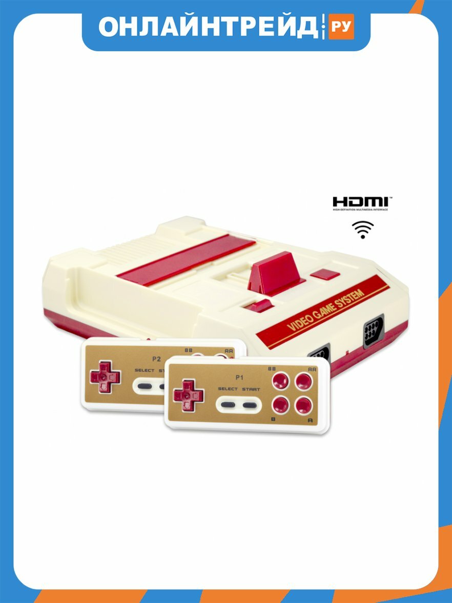 Игровая приставка Retro Genesis 8 Bit HD Wireless + 300 игр (модель: C-37, Серия: C-30, HDMI кабель, 2 беспроводных джойстика)