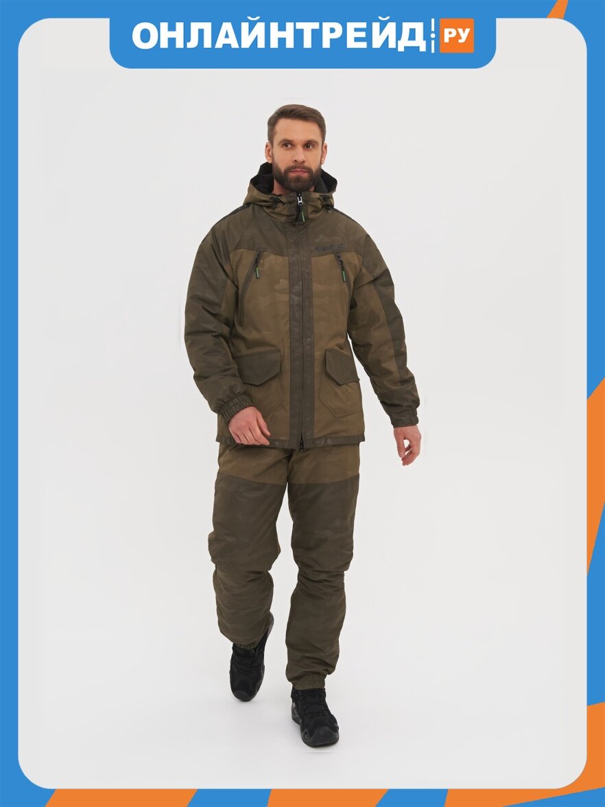 Костюм демисезонный Huntsman Горка-Люкс ткань Breathable цвет Хаки размер 44-46/170-176
