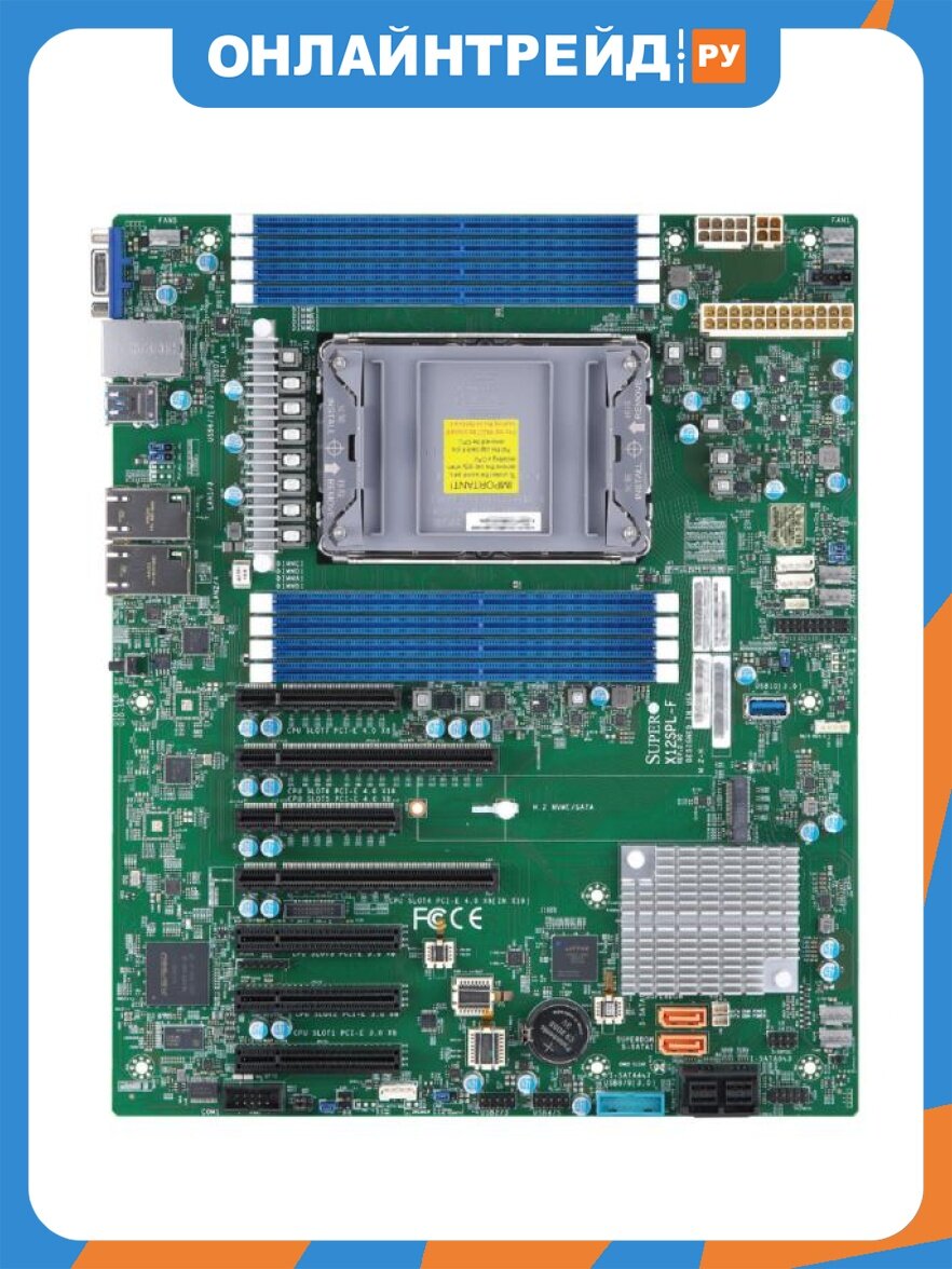 Серверная материнская плата Supermicro MBD-X12SPL-F-B C621A (LGA4189, ATX) OEM