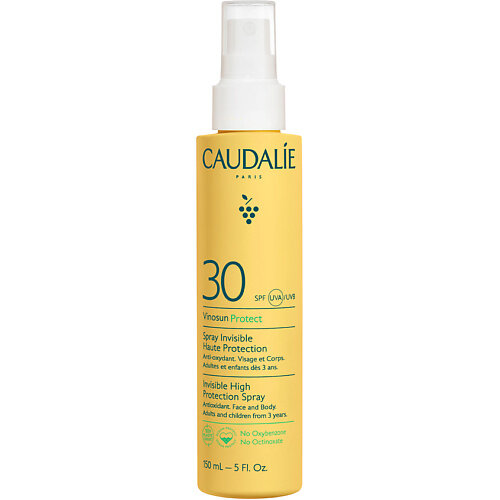 CAUDALIE Молочко-спрей для лица и тела Солнцезащитное SPF 30 Vinosun Protect, 150 мл