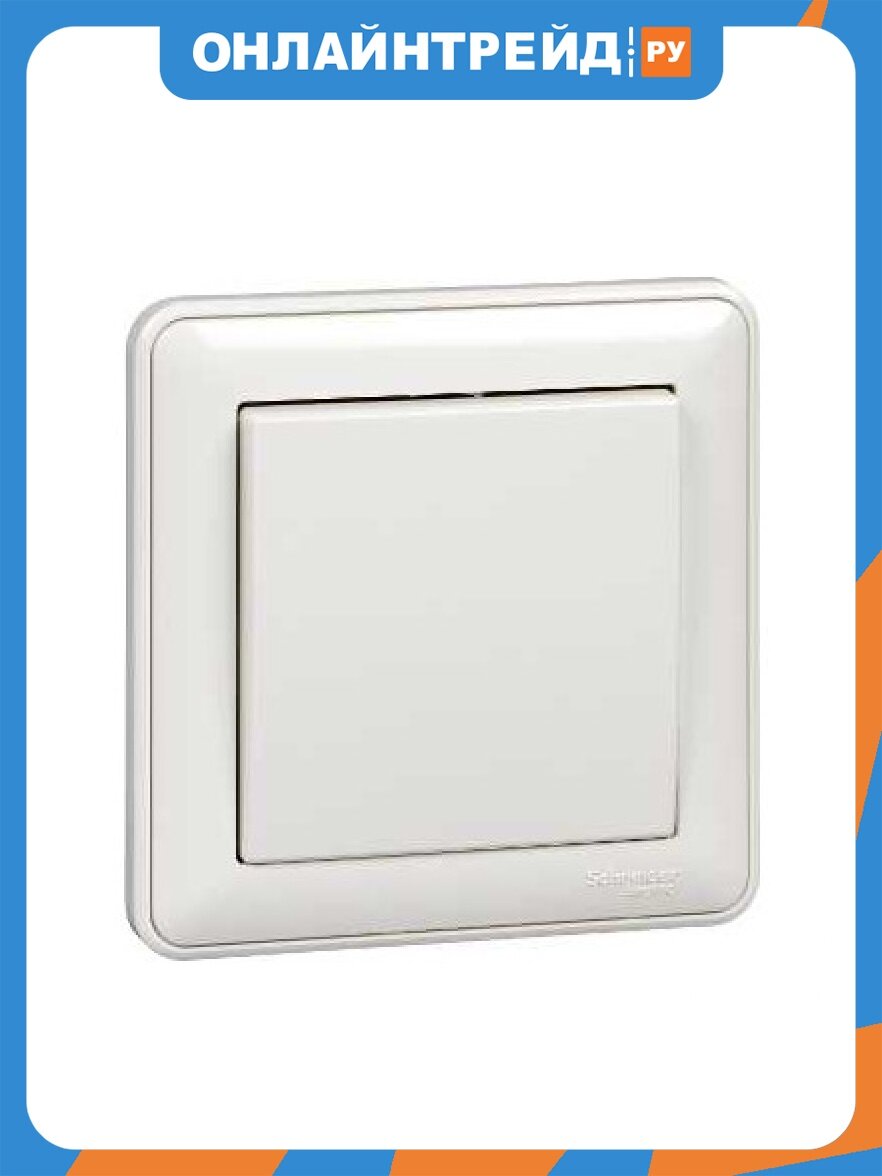Выключатель Systeme Electric (schneider Electric) SCHNEIDER ELECTRIC 1-кл. СП W59 10А IP20 10AX в сборе, белый, VS110-154-18