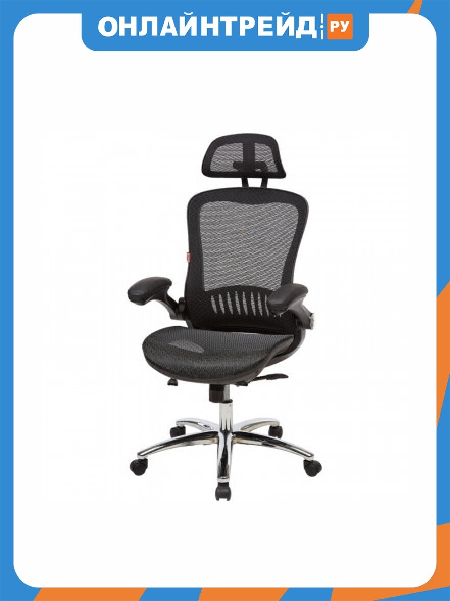 Кресло руководителя Easy Chair 552 TTW Net эргономичное, сетка черная