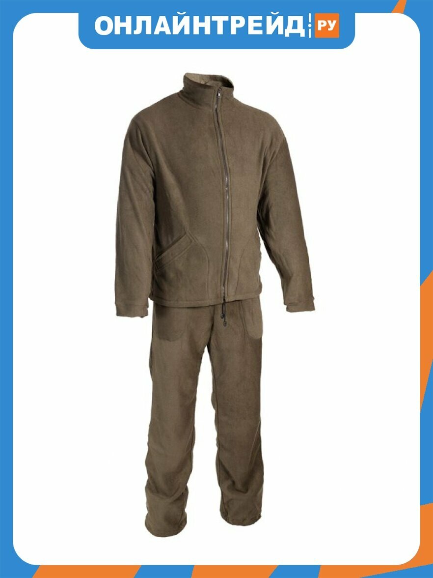 Костюм Huntsman Байкал, ткань Polar Fleece, хаки, 52-54/182
