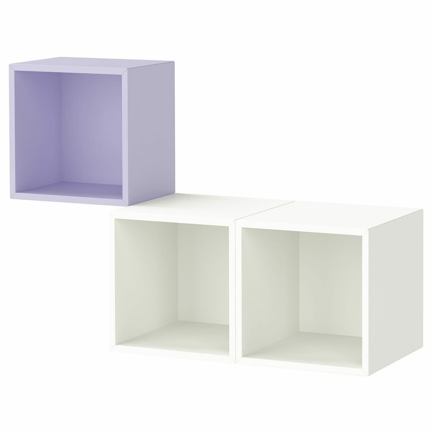 Полка IKEA EKET, бледно-фиолетовый/белый, 105x35x70 см 196.020.44
