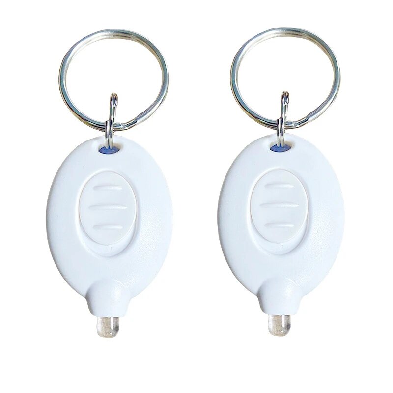 Мини-фонарик LED белый свет 2 шт Белый, 2PCS White