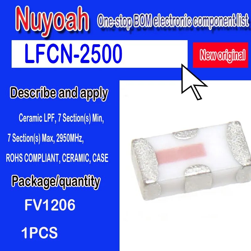 Керамический фильтр нижних частот LFCN-2500+ FV1206 LFCN-2500 7 секций 2950МГц