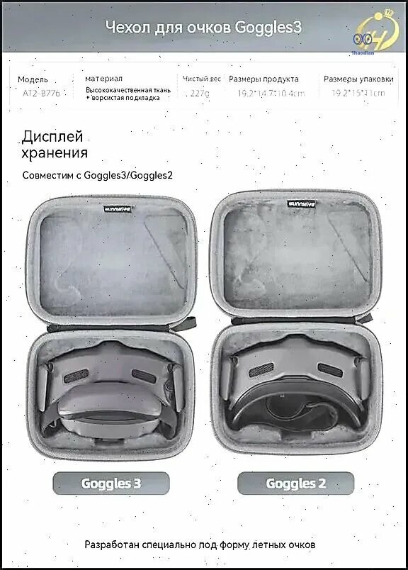Чехол для DJI Goggles 3 (модель 201655) — фото 1