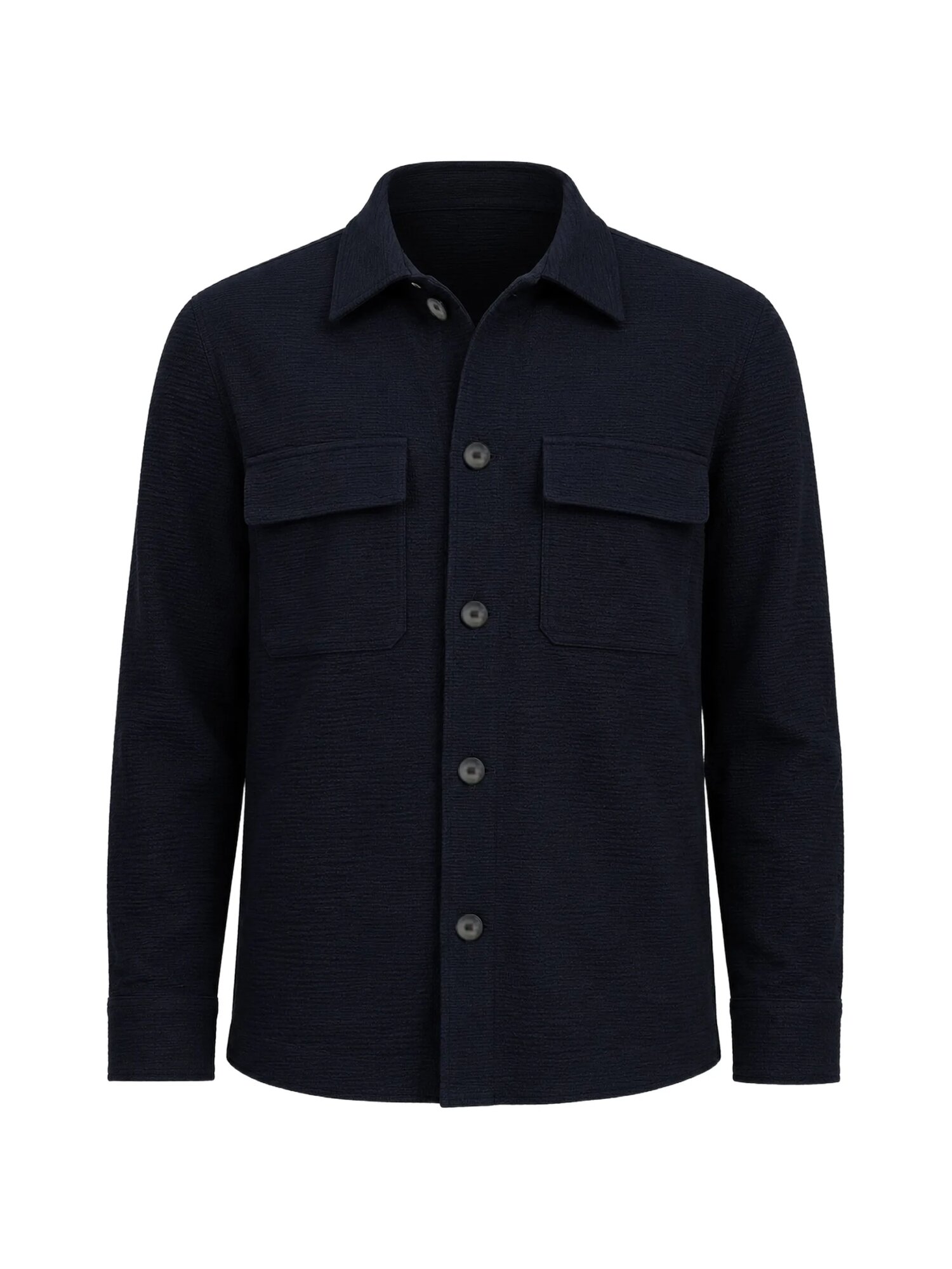 Рубашка Textured chest-pocket overshirt
