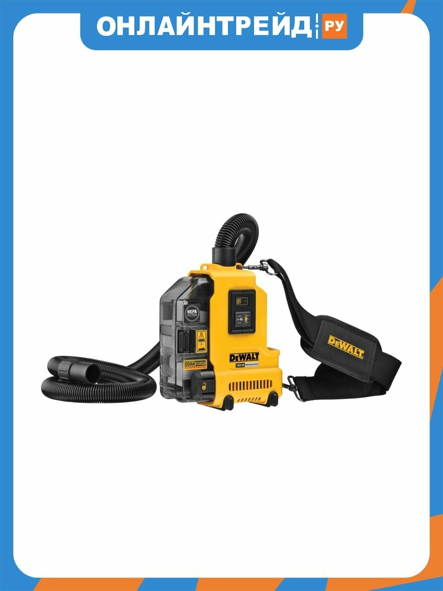 Пылесос ранцевый аккумуляторный Dewalt DWH161N, без АКБ и ЗУ