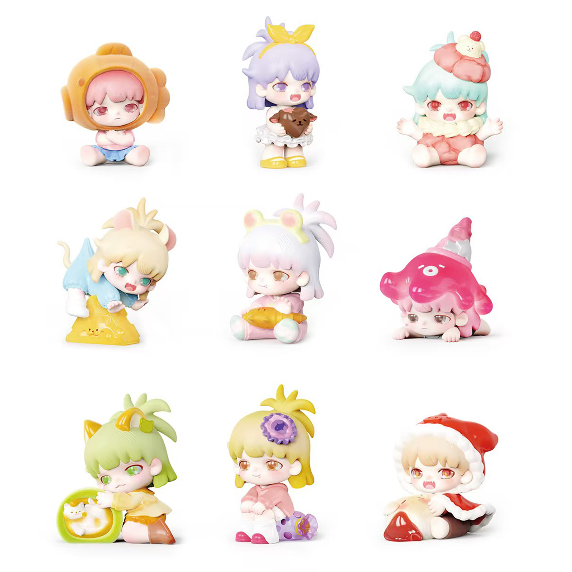 Коллекционные фигурки-сюрпризы унисекс MANCHAO YOUBU YOOBU MINI "A Little Sweet Collection", 3 шт.