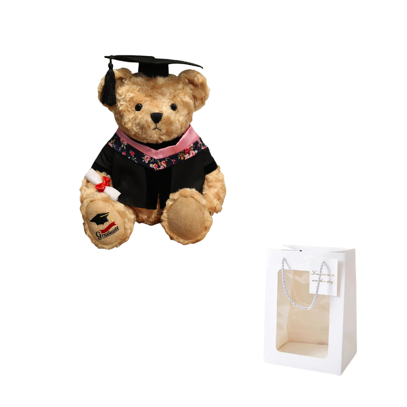Плюшевая кукла унисекс SEGOU Доктор Мишка, 30 CM EU, Dr. Bear: Pink V-Neck