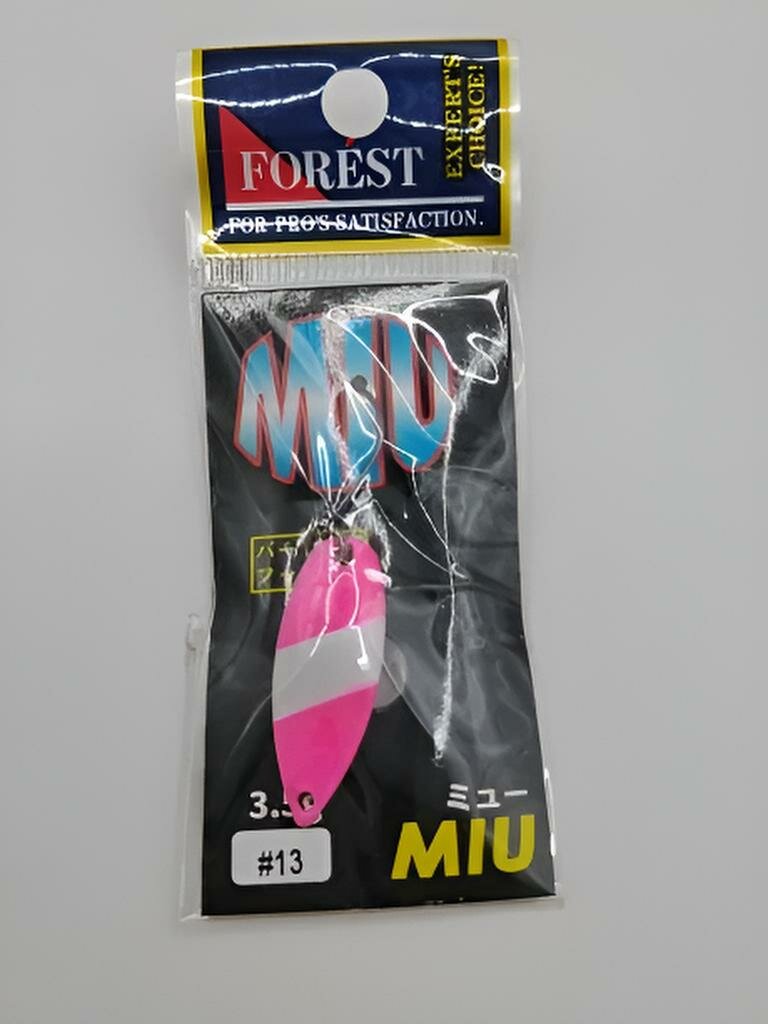 Форелевая блесна FOREST MIU 3.5г колеблющаяся блесна для ловли окуня, щуки и судака, длина 33 мм, с крючком