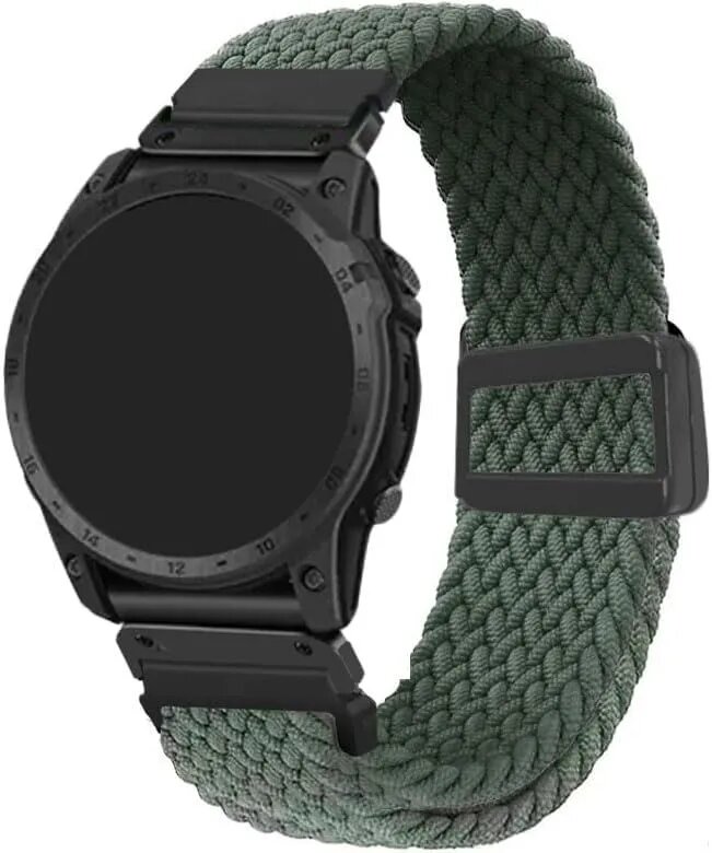 Garmin Fenix 8 43mm 7s 6s Pro 5s Plus эластичный нейлоновый магнитный ремень для Descent Mk2s MK3s MK3i 43 мм S70 Epix Pro 42MM instinct 2S Браслет