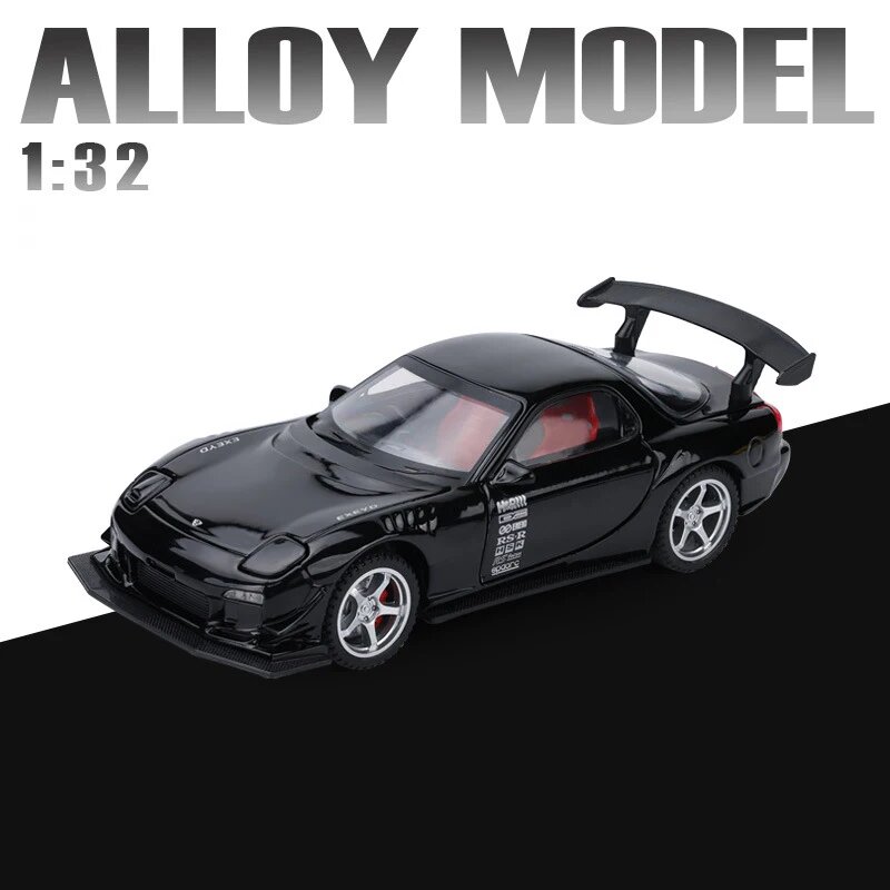 Масштабная модель Mazda RX7 FD3S 1:32, черный