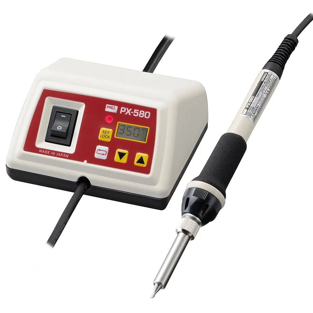 Японская мини-паяльная станция GOOT 220V PX-580 безсвинцовая, компактная, высокопроизводительная, мощная, с цифровым дисплеем