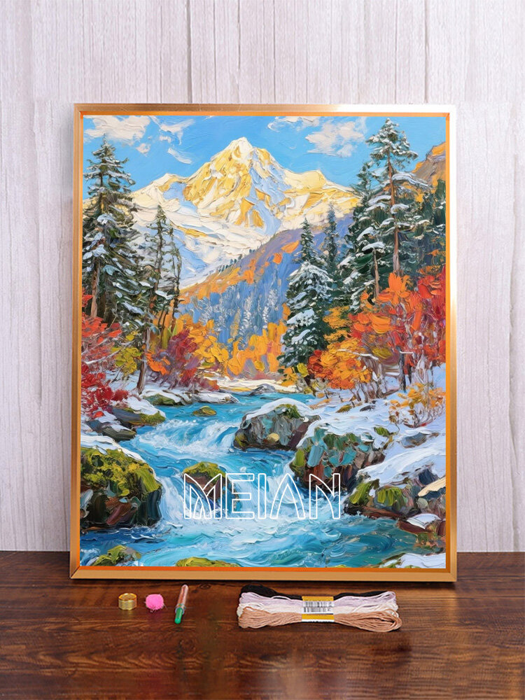 MEIAN Набор для вышивания,30x40CM,11CT,40 цветов
