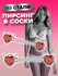 Пирсинг, длина стержня 16 мм, красный/серебристый