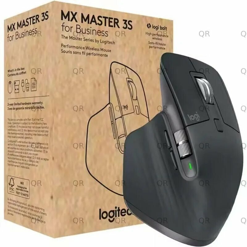 Мышь беспроводная MX Master 3S B2B, черный