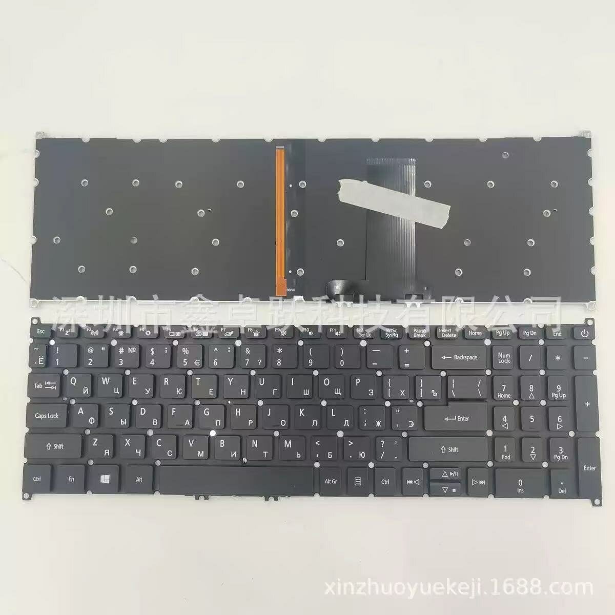 Клавиатура RU US для ноутбука Acer Aspire 7 A715-42 42G 54G 74G 75G 41G с подсветкой