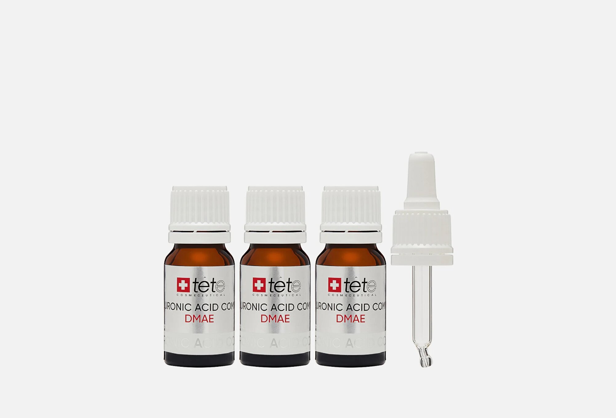 Tete Cosmeceutical Hyaluronic acid + DMAE Набор ампул для лица 3 шт