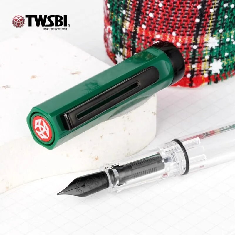 Ручка перьевая TWSBI ECO fountain pen dark green black titanium version men's business high-end exquisite gift