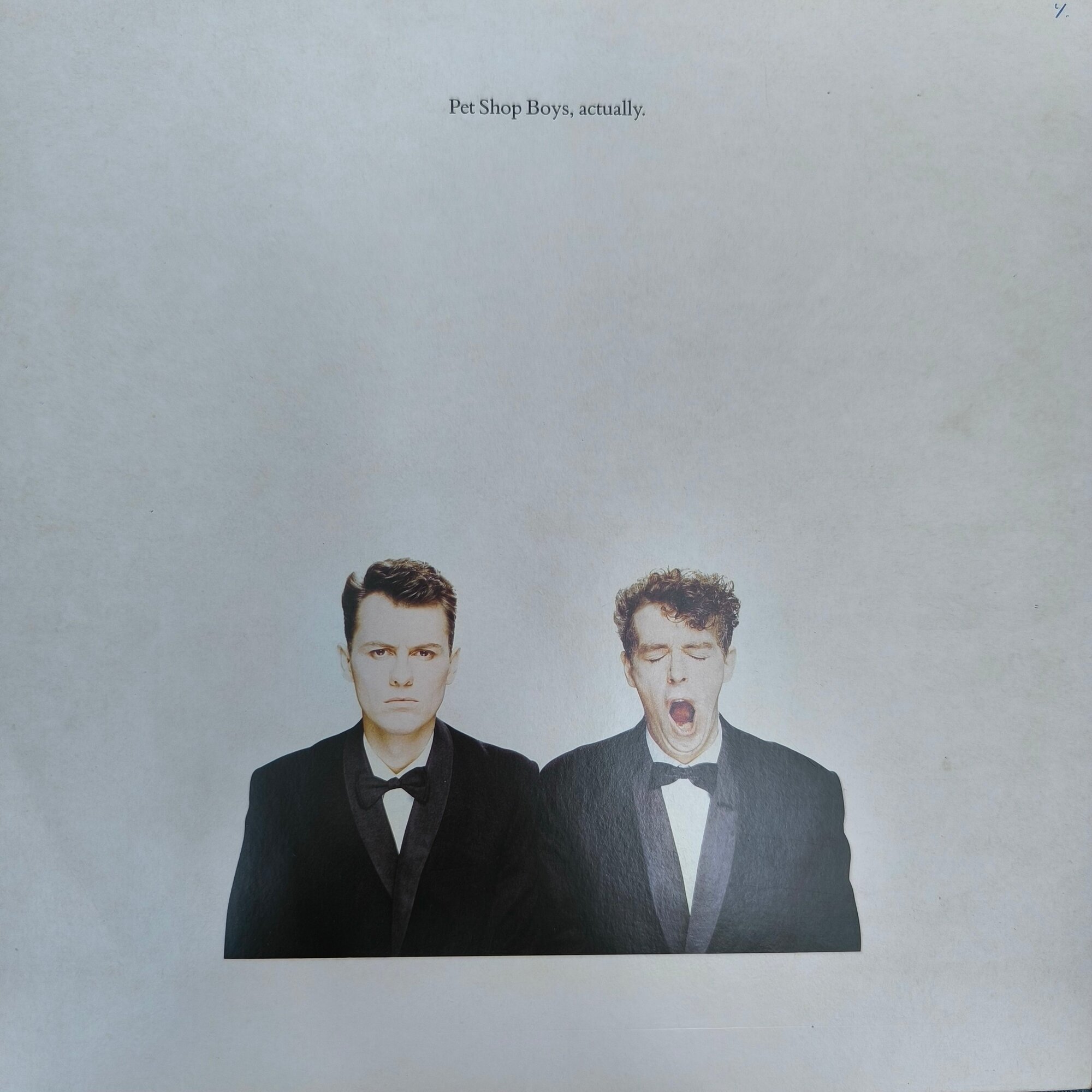Виниловая пластинка Pet Shop Boys - Actually I(Европа) LP