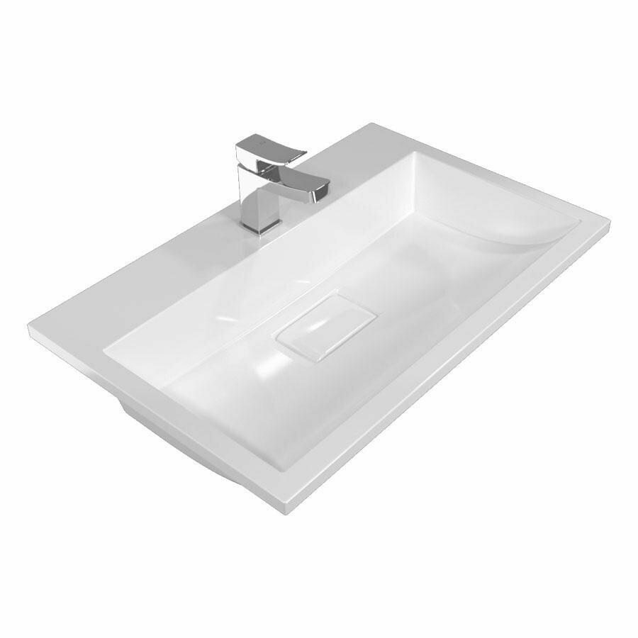 Раковина Stella Polar Арта 60 SP-00001485 Белая, искусственный мрамор, полувстраиваемая