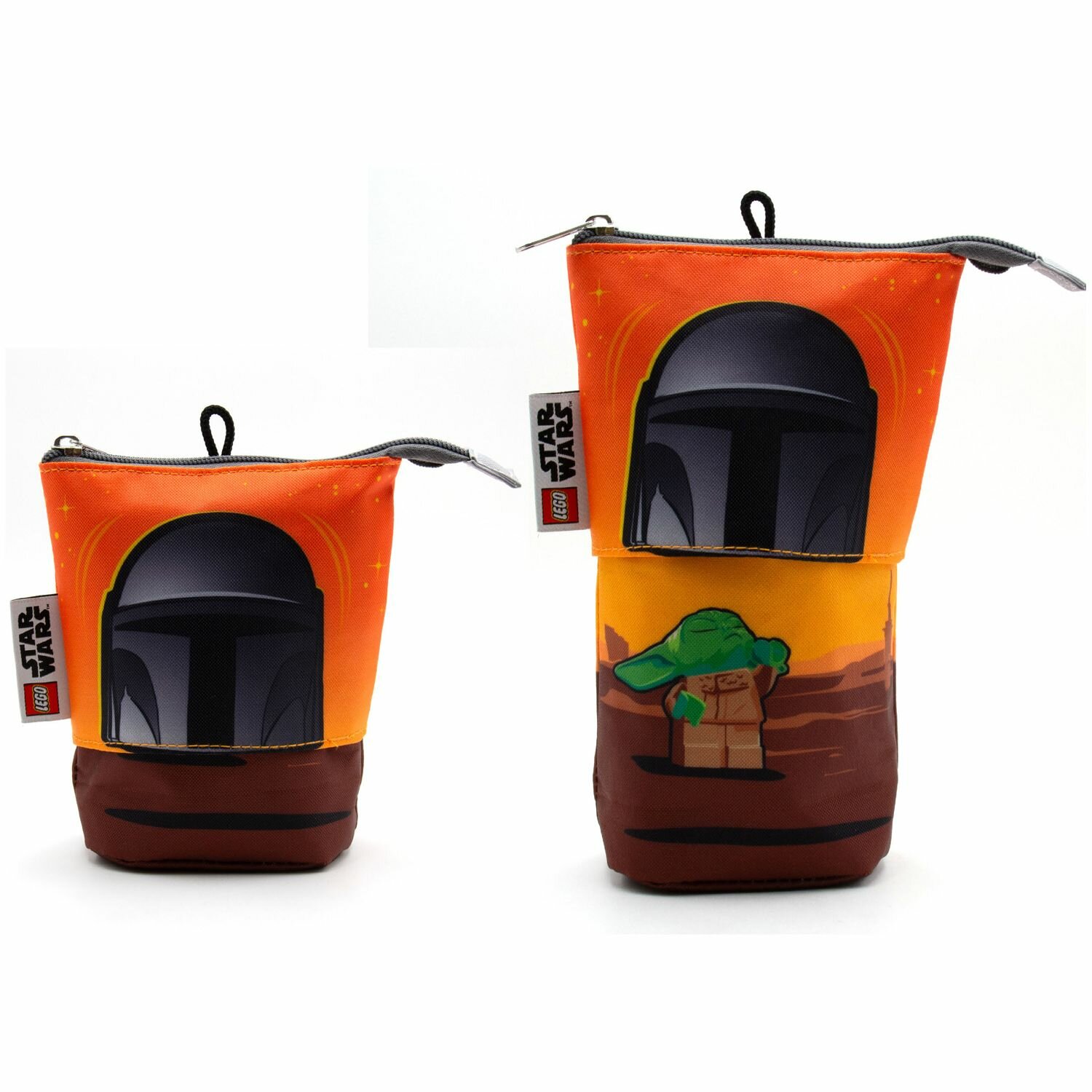 Пенал для канцелярских принадлежностей текстильный LEGO Star Wars The Mandalorian - Мандалорец - Грогу (Mandalorian Grogu)