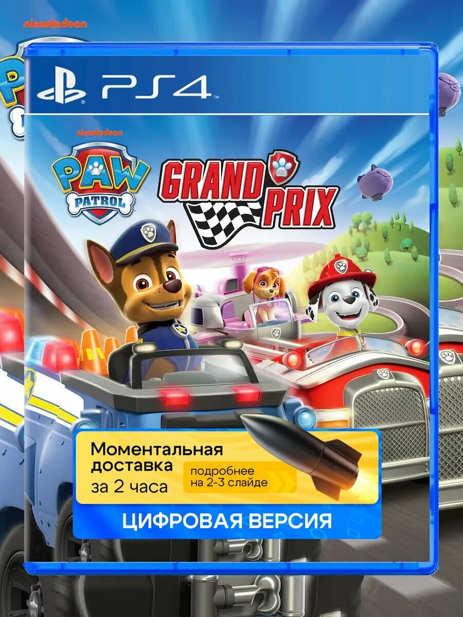 Игра Paw Patrol Grand Prix для PS4 (Английская версия) (Гонки) (От 3-го лица)