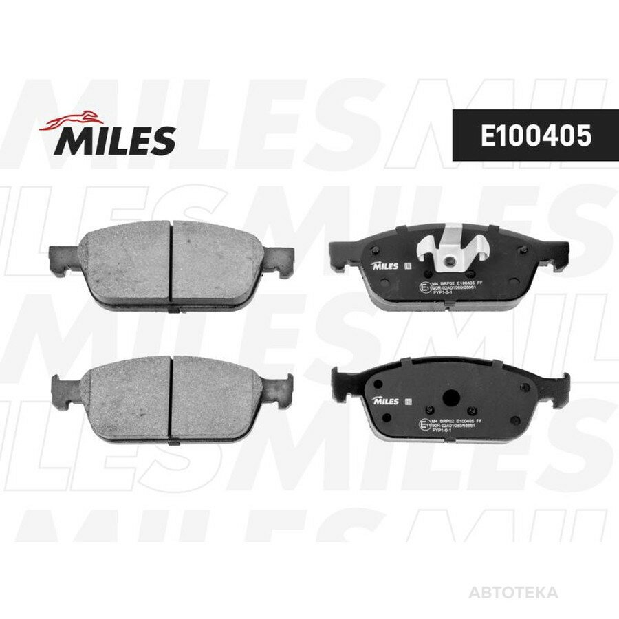 Колодки тормозные FORD KUGA 12-/TRANSIT CONNECT 13- пер. SemiMetallic MILES E100405