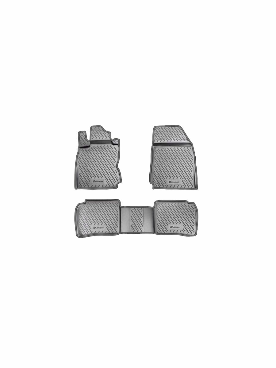 Коврики в салон для NISSAN NOTE 2005-н. в, 4 шт. (черный кант, полиуретан) / Ниссан Ноут