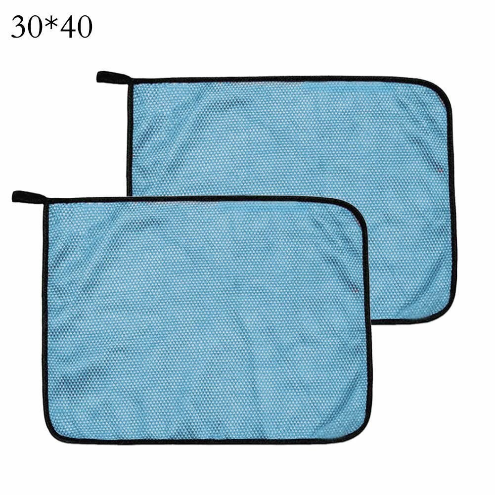 2 шт Двусторонняя бархатная утолщенная чистящая ткань, сильно впитывает воду, не оставляет водяных знаков.