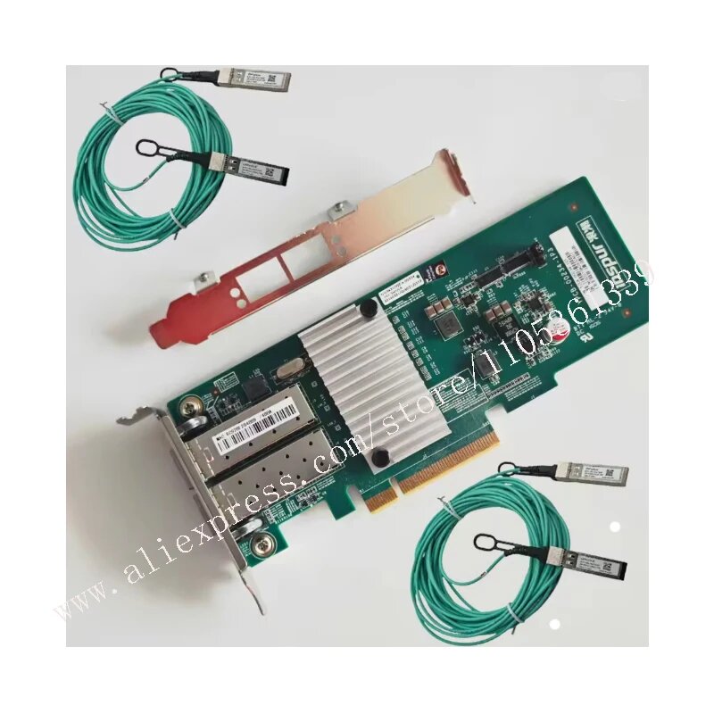 Intel X520-DA2 E10G42BTDA SR2 сетевая карта 10G Gigabit оптоволоконная PCIe чёрная