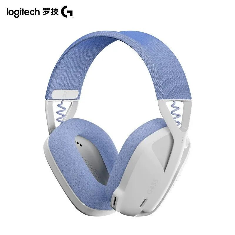 Наушники беспроводные с микрофоном Logitech G435, Bluetooth, USB Type-C, белый