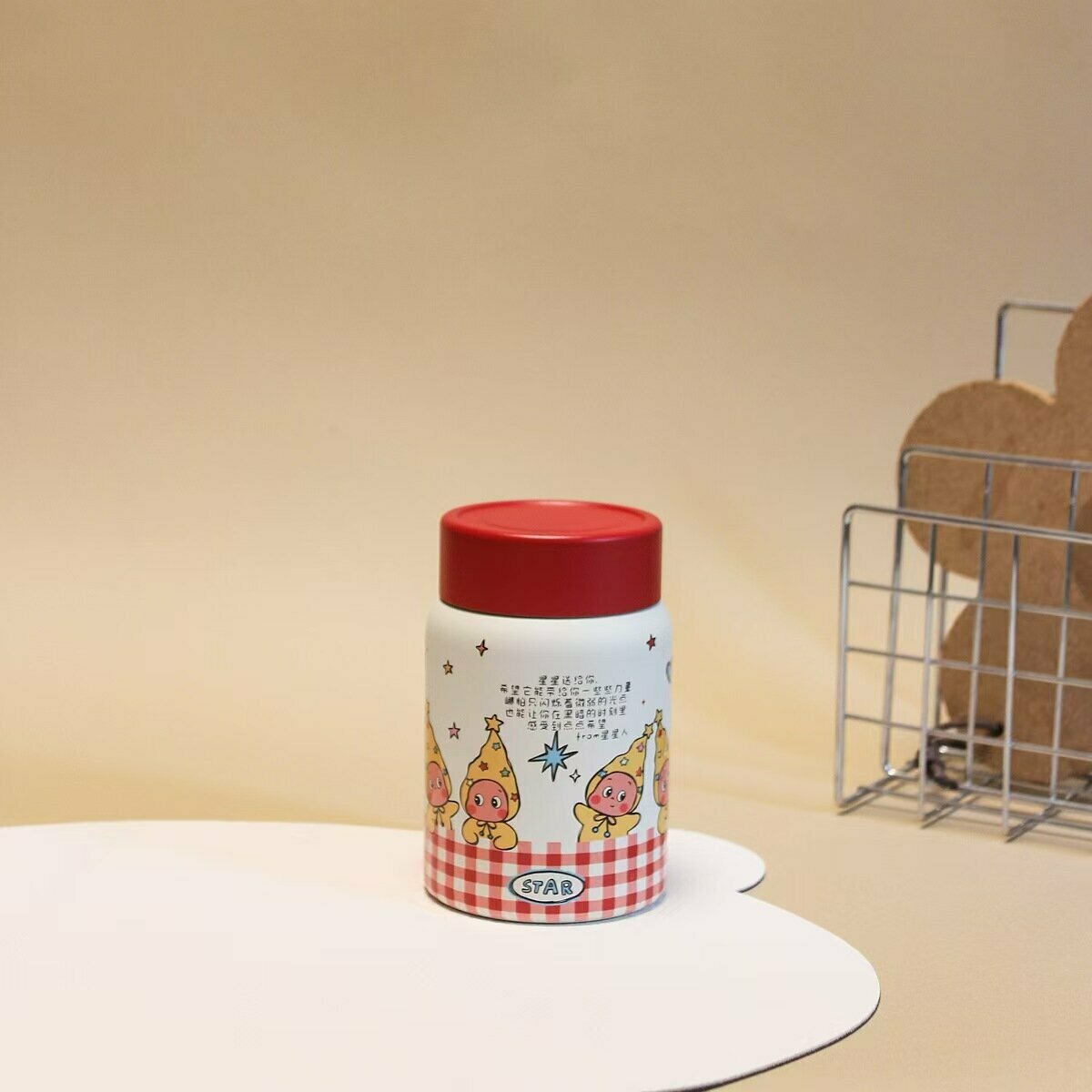 Миниатюрная портативная термокружка Miniso Snoopy из нержавеющей стали, 280 мл.