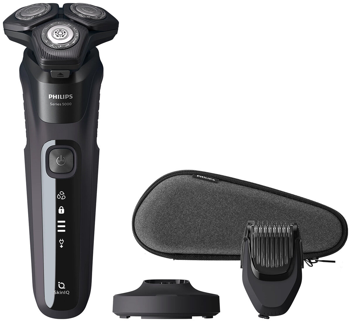 Электробритва Philips S5898/38, 3 бритвенных головки, Li-Ion, черный
