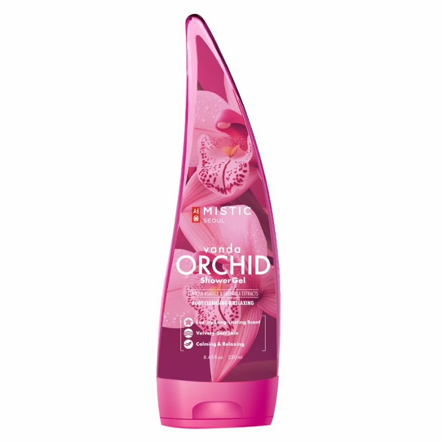 Гель для душа MISTIC Vanda Orchid с экстрактами центеллы и зеленого чая Успокаивающий 250 мл.