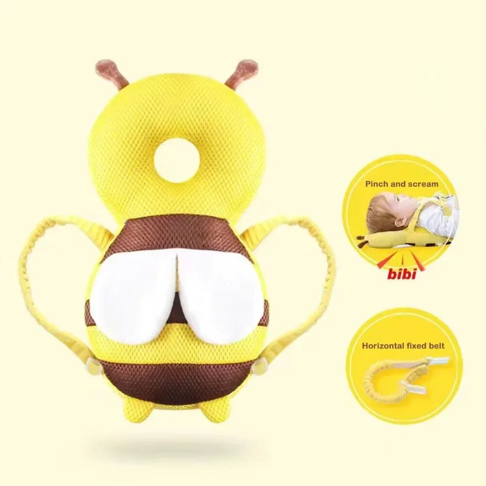 Детская подушка против падения Cartoon Animal Желтый, Yellow bee
