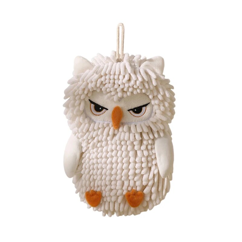 Полотенце для рук Owl, белое, муслин