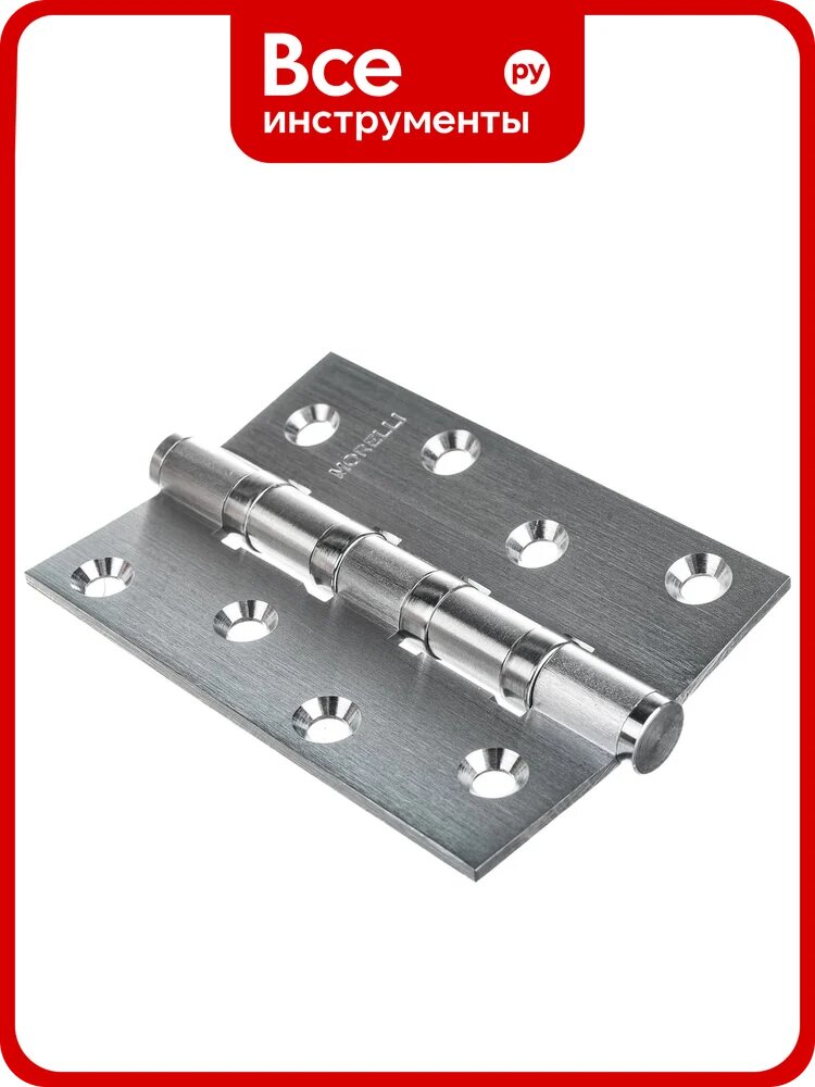 Латунная петля MORELLI MBU 100X70X3-4BB SC цвет-матовый хром 9010231