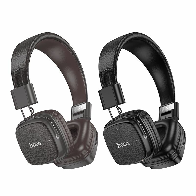 Наушники Bluetooth накладные с микрофоном Hoco W56, цвет черный
