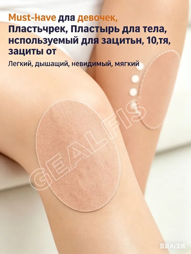 Антифрикционные наклейки на бедра 10 шт, пластыри от натирания, защитные накладки для кожи, гипоаллергенные