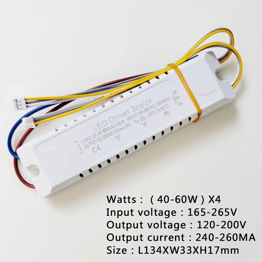 LED драйвер 3 цвета, 40-60W, 240W