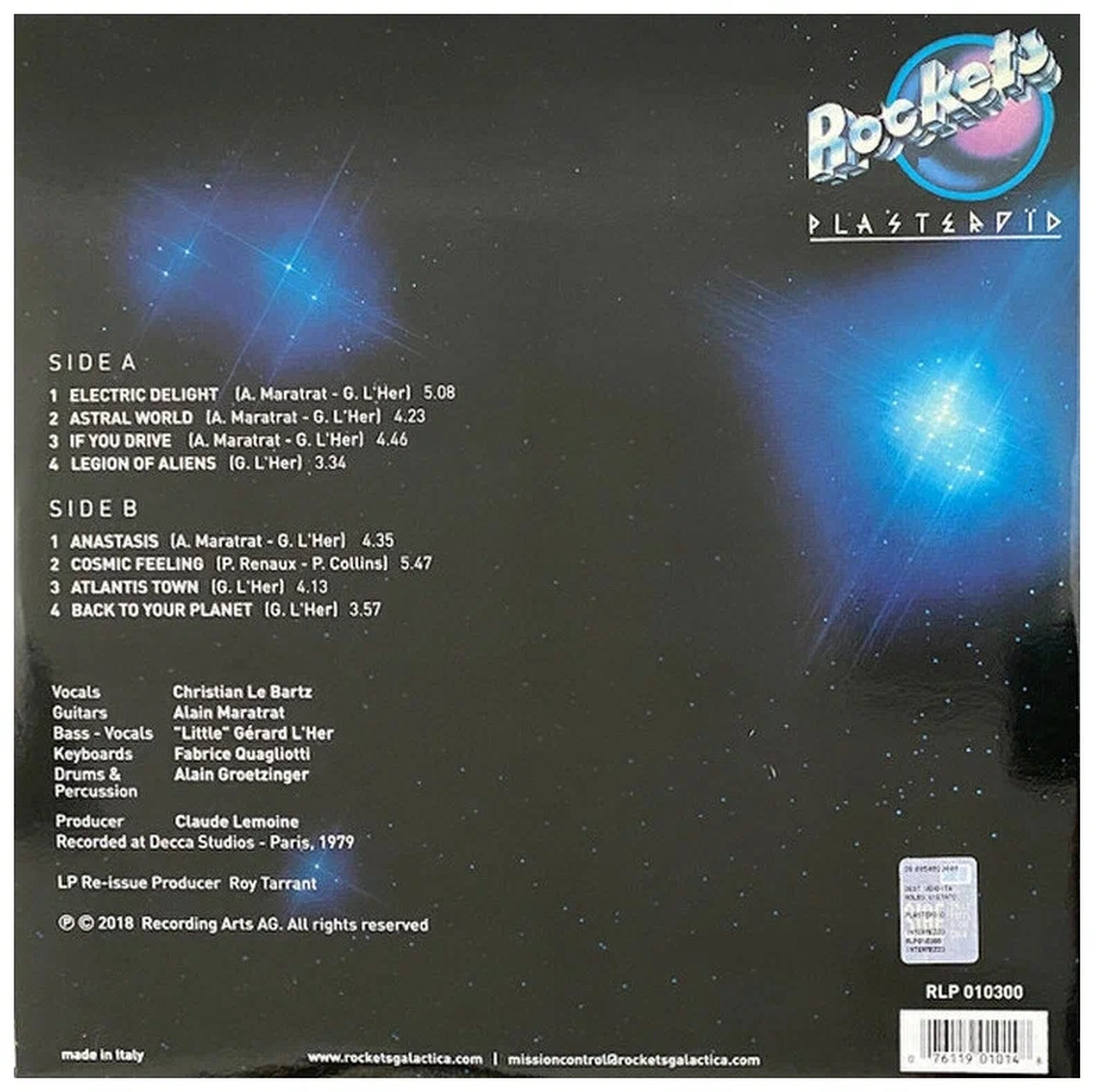 ROCKETS. PLASTEROID. (Европейское издание) Виниловая пластинка (LP) — фото 1