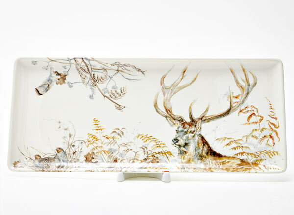 Блюдо прямоугольное «STAG SOLOGNE» Форма: GIEN Рошель. Фаянс. 360 мм.