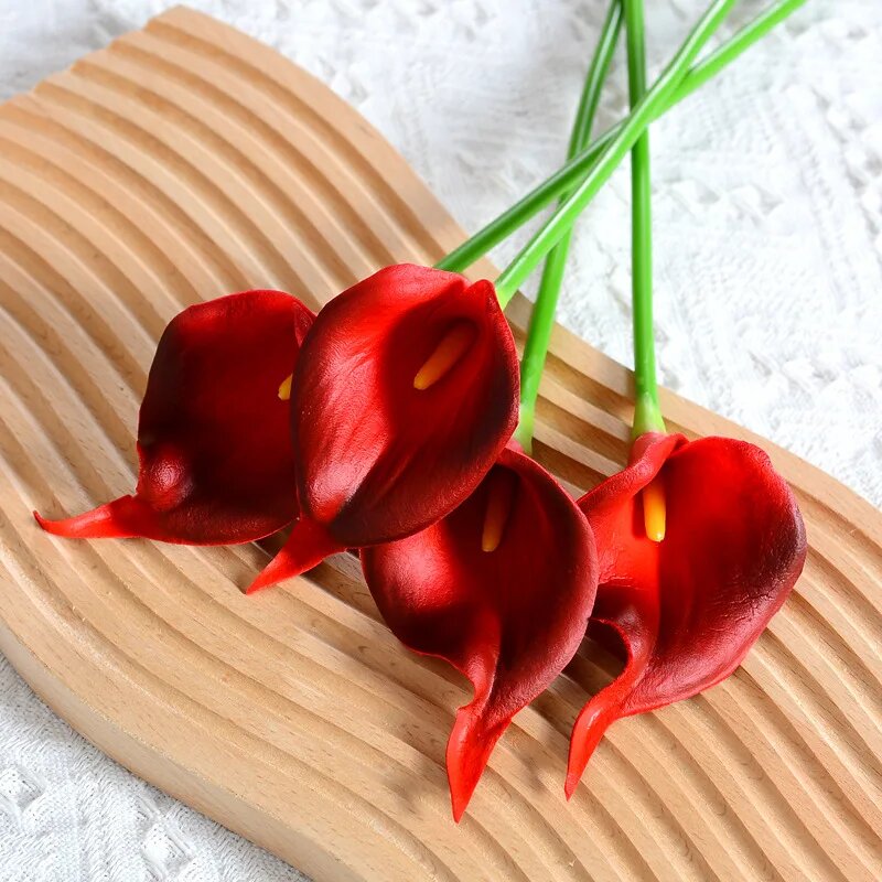 Искусственные лилии каллы белые 5/10 шт 10pcs, H