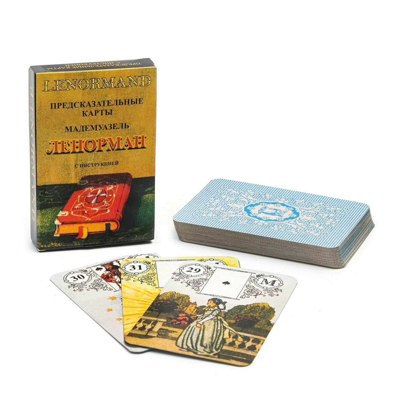 Карты гадальные "Ленорман", 36 карт, с инструкцией, карта 5x7.5 см, 2 шт.