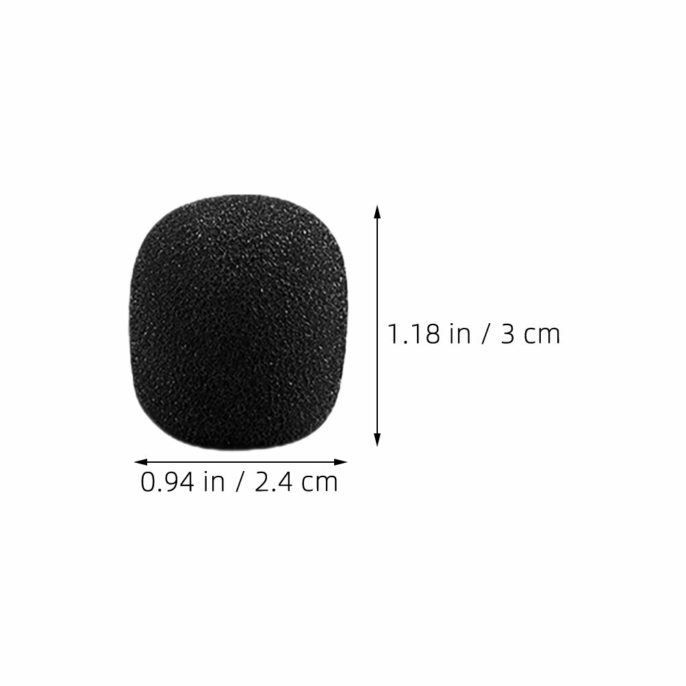 20 Штук Ветрозащитных Накладок На Микрофон Из Пены Размер 3.00X2.40X2.40CM