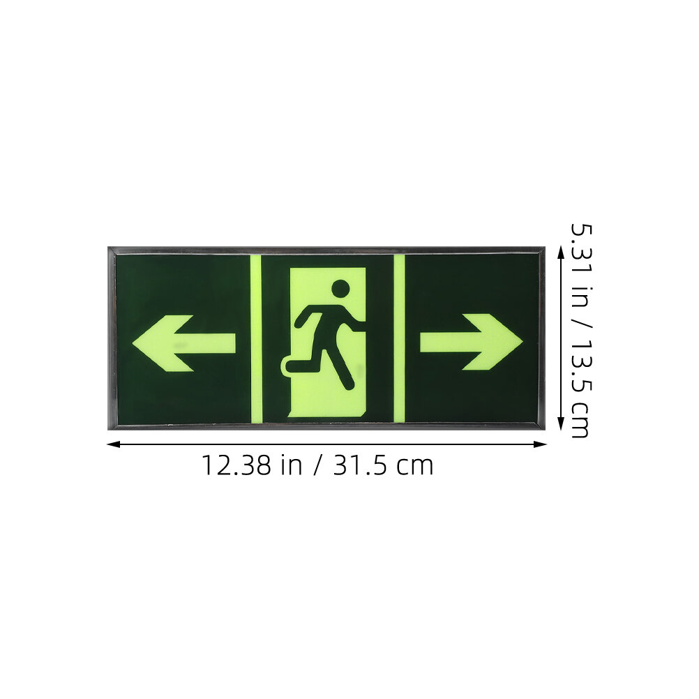 4 Шт Лuminous Exit Sign Для Стены Безопасный Выход Светодиодный Индикатор 31.50X13.50X1.00Cm